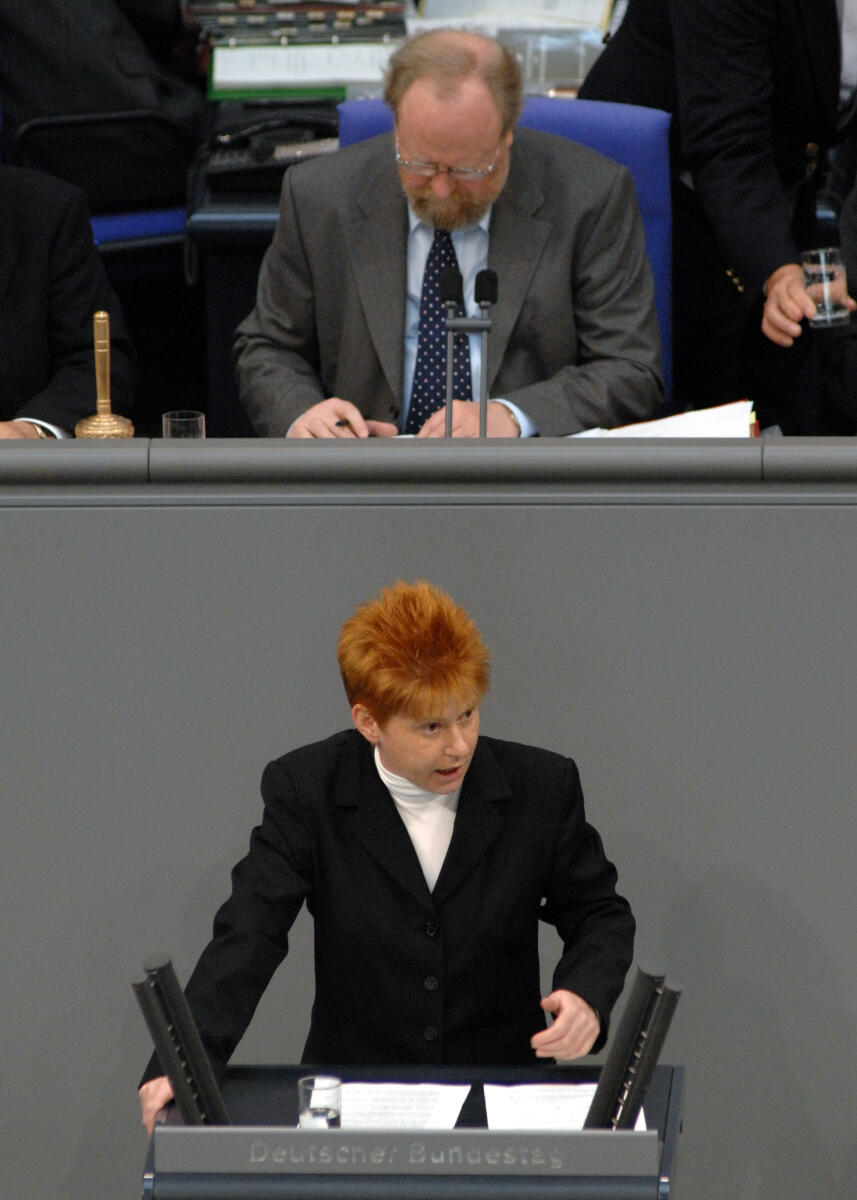Deutscher Bundestag - Bilddatenbank - Pau, Petra; Thierse, Wolfgang ...